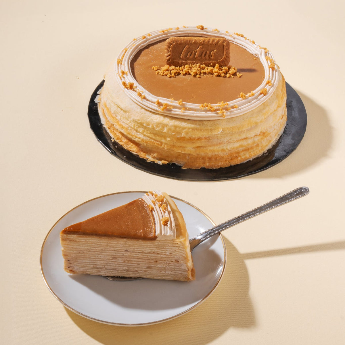 Lotus Biscoff Mille Crepe Cake – ButterJoy
